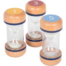 Small Foot Kinder Lernspielzeug "Sanduhren-Set Educate"bunt, Holz, Kunststoff, B:6cm H:14cm, Lernspielzeug