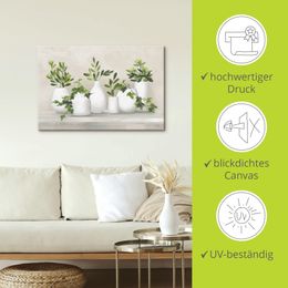 Wandbild Artland, B:90cm H:60cm, gr&uuml;n, Leinwand, Wohnzimmer, Bilder, "Plant Life IV", als Alubild, Leinwandbild, Poster, Wandaufkleber in verschied.