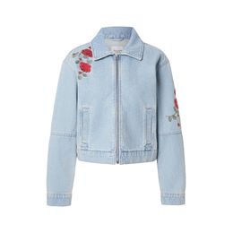 Abercrombie & Fitch Abercrombie & Fitch Between-Season Jacket female size L Blue denim / Olive / bright red