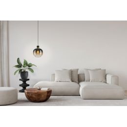 Eglo H&auml;ngeleuchte "OILELLA Pendellampe - Stahl - E27 - 1X40W - IP20", 1, &Oslash; 19cm H: 110cm, 1 Stk., braun, Wohnzimmer, Leuchten, H&auml;ngelampe,