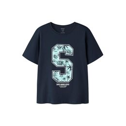 name it T-Shirt 'NKMVAGNO' Jungen Gr&ouml;&szlig;e 122/128 navy / hellblau / wei&szlig;