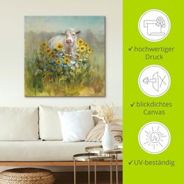 Wandbild Artland, B:100cm H:100cmfarbe bild(er): gr&uuml;n, Leinwand, Wohnzimmer, Bilder, "Farm and Field I", als Alubild, Leinwandbild, Poster,