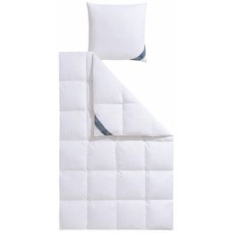 H&auml;ussling Daunenbettdecke + Kopfkissen HAEUSSLING, wei&szlig;, Bettdecken Bezug: 100% Baumwolle. Kopfkissen Bezug: 100% Baumwolle. Bettdecken F&uuml;llung: 60%