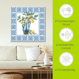 Wandbild Artland, B:100cm H:100cm, bunt, Leinwand, Wohnzimmer, Bilder, "Le Citron V", als Alubild, Leinwandbild, Poster, Wandaufkleber in verschied.