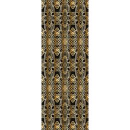 queence Vinyltapete "Jule", B/L: 0,9m x 2,5m, Rollen: 1, gold, Tapeten, 90x250cm, selbstklebend, kinderleichte Anbringung,, Sticker