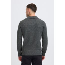 Blend Herren Polokragenpullover "BHBRANKO POLO SPLITN."iron gate melange, Gr. XXXL, meliert, unifarben, Strick, Obermaterial: 60% Wolle, 40% Nylon,