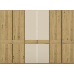 Kleiderschrank Musterring, B:300cm H:216cm, beige, Schlafzimmer, Schr&auml;nke, "Savona, Kleiderschrank, Schrank, Garderobe, teilmassiv Eiche", T&uuml;ren in