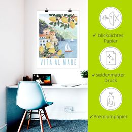 Wandbild Artland, B:90cm H:120cmfarbe bild(er): farbig, Papier, Wohnzimmer, Bilder, "Mediterranean View II", als Alubild, Leinwandbild, Poster,