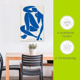 Wandbild Artland, B:60cm H:90cm, blau, Alu Dibond, Wohnzimmer, Bilder, "Verve IX, No. 35/36. 1958", als Alubild, Leinwandbild, Poster, Wandaufkleber