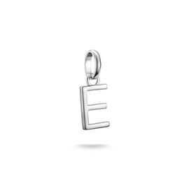 Thomas Sabo Damen Charm Buchstabe "Charm Alphabet/Buchstabe - Connect", E, silber, Silber 925 (recycelt), Charms