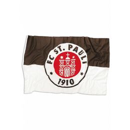 FC St. Pauli Fahne "FC St. Pauli Fahne FC St. Pauli Logo Klein 30x40cm"mehrfarbig, Fahnen