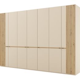 Kleiderschrank Musterring, B:344,2cm H:216cm T:58cm, beige, Hartfaserplatte, Holzwerkstoff, Schlafzimmer, Schr&auml;nke, "Isabelle", Lamellen in Eiche,