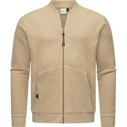 Ragwear Herren Sweatjacke "Cruider", beige, Gr. XXXL, Strick, Material: 50% Baumwolle, 50% Polyester, Sweatjacken, l&auml;ssige Herren Strickjacke mit