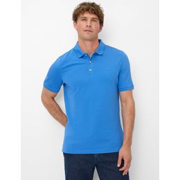 Brax Herren Poloshirt "Style PETE", blau, Gr. M, 96% Baumwolle, 4% Elasthan, Shirts