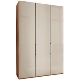 Kleiderschrank Wiemann, B:148,4cm H:236cm T:58cm, braun, Floatglas, Holzwerkstoff, Schlafzimmer, Schr&auml;nke, "Monaco, Made in Germany, edle Glasfront,