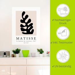 Wandbild Artland, B:90cm H:120cmfarbe bild(er): schwarz, Vinyl, Wohnzimmer, Bilder, "Matisse der Messerwerfer - schwarz", als Alubild, Leinwandbild,