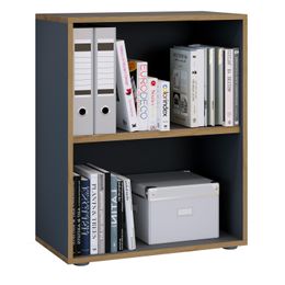B&uuml;cherregal Vcm, B:60cm T:33cm, schwarz, Wohnzimmer, Regale, "Holz B&uuml;ro Regal B&uuml;cher Ordner Aktenregal Salia 2f"