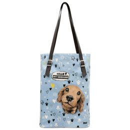 DOGO Damen Umh&auml;ngetasche "Tall Bag Damen Schultertasche Cats On The Beach Damen", blau, Taschen, Handgefertigt