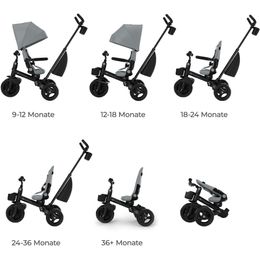 Kinderkraft Kinder Dreirad "Aveo 2 Plus", grau, Dreir&auml;der, multifunktional