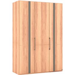 Kleiderschrank Musterring, B:150cm H:217cm, braun, Schlafzimmer, Schr&auml;nke, "Sorrent, Kleiderschrank, teilmassiv Eiche", T&uuml;ren in Eiche massiv mit
