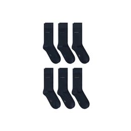 Gant Herren Kurzsocken "Socken SOFT COTTON SOCKS 6-PACK 6er Pack", Gr. 43, blau, Obermaterial: 73% Baumwolle CO. 26% Polyamid PA. 1% Elasthan EL.,