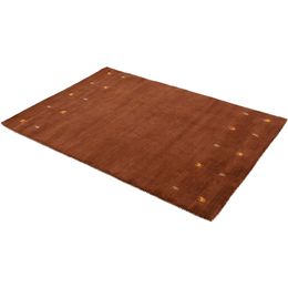 Wollteppich CarpetFine, B:240cm H:15mm L:340cm, braun, Wolle, Wohnzimmer, Teppiche, "Gabbeh Uni, auch als L&auml;ufer und Rund erh&auml;ltlich", reine Wolle,