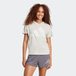 Damen T-Shirt "W WINNERS T", grau, Gr. XL, adidas Sportswear, Obermaterial: 50% Polyester, 25% Baumwolle, 25% Viskose, Shirts
