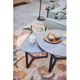 Teppich ELLE DECORATION, B:160cm H:3mm L:230cm, bunt, Baumwolle, Jute, Wohnzimmer, Teppiche, "Kelim Violette", Jute, Baumwolle, Natur, Handgewebt,