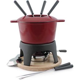 SWISSMAR Fondue "Sierra", B:21cm H:16cm T:23cm, rot, Fondues, 11-teilig