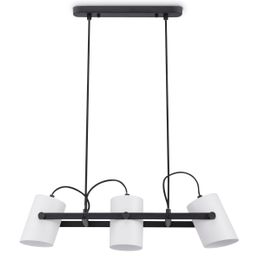 Paco Home Pendelleuchte "KARL", 3, H: 20,7cm, schwarz, Esszimmer, Leuchten, mit kompatiblen Dimmer und Leuchtmittel