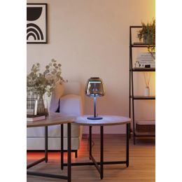 Eglo Tischleuchte "ALFERO-Z Tischlampe - Stahl - LED - 7,7W - IP20", 1, &Oslash; 16,5cm H: 34,5cm, 1 Stk., silber, Wohnzimmer, Leuchten, Nachttischlampe,