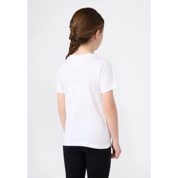 Champion M&auml;dchen T-Shirt "ICONS Crewneck T-Shirt", wei&szlig;, Gr. XL, Obermaterial: 100% Baumwolle, Shirts, f&uuml;r Kinder und Jugendliche, Kurzarm, mit