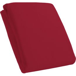 Spannbettlaken Kum, L:200cm, rot, Microfaser-Fleece, Obermaterial: 100% Polyester, Bettlaken, "Mikrofaser-Fleece Spannbetttuch", bis ca. 25 cm