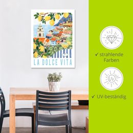 Wandbild Artland, B:60cm H:80cmfarbe bild(er): farbig, Alu Dibond, Wohnzimmer, Bilder, "Mediterranean View I", als Alubild, Leinwandbild, Poster,