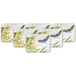 Villeroy & Boch VILLEROY & BOCH Untertasse "Mokka- / Espressountertassen Amazonia 14 x 11 cm 6er Set bunt", L:14cm, bunt, Speiseteller
