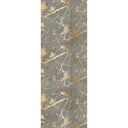 queence Vinyltapete "Mason", B/L: 0,9m x 2,5m, gold, Tapeten, 90x250cm, selbstklebend, kinderleichte Anbringung,, Sticker