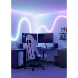 Eglo LED-Streifen "NEON-STRIPE-Z Stripe IP20 - LED Streifen - zahlreiche Funktionen", Flammen 1 Stk., Gesamtl&auml;nge 3m, wei&szlig;, K&uuml;che, Lichterketten,