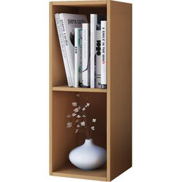 Standregal Vcm, B:34cm T:30cm, braun, Wohnzimmer, Regale, "Holz Stand Regal Aufbewahrung Deko B&uuml;cher Mendas 2"