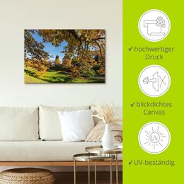 Wandbild Artland, B:60cm H:40cmfarbe bild(er): gr&uuml;n, Leinwand, Wohnzimmer, Bilder, "Kr&ouml;peliner Tor in der Hansestadt Rostock", als Alubild,