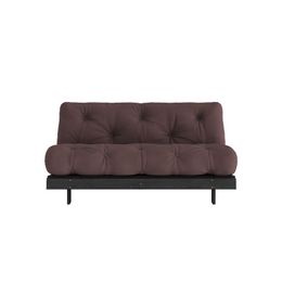 Daybett Karup Design, B:160cm H:85cm, braun, Bezug: 80% Baumwolle, 20% Polyester, Daybetten, "Roots Sofa Bed, Schlafsofa, Daybett, Bettfunktion,