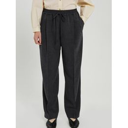NORR Damen Chinohose "NORR Trouser Cano"dunkelgrau melange, Gr. 38, Obermaterial: 68% Polyester, 28% Viskose, 4% Elasthan, Hosen
