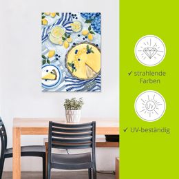 Wandbild Artland, B:60cm H:80cm, gelb, Alu Dibond, Wohnzimmer, Bilder, "Summer Picnic I", als Alubild, Leinwandbild, Poster, Wandaufkleber in