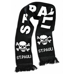 FC St. Pauli Damen Schal "FC St. Pauli Schal FC St. Pauli Totenkopf"schwarz, 100% Baumwolle, Modet&uuml;cher