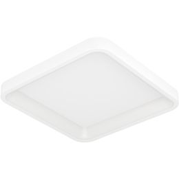 Eglo Deckenleuchte "LORETELLO-Z Deckenlampe - Stahl - LED - 20W - IP20", 1, H: 7,5cm, 1 Stk.wei&szlig;, Wohnzimmer, Leuchten, Wohzimmerlampe,