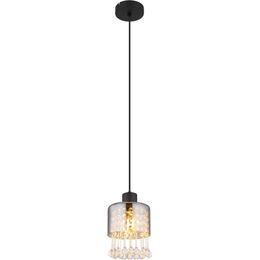 Globo LIGHTING H&auml;ngeleuchte "HENDRY", &Oslash; 15cm H: 120cm, 1 Stk.schwarz matt, Wohnzimmer, Leuchten, H&auml;ngelampe Esszimmer-Leuchte Esstischleuchte