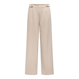 Only Damen Anzughose "ONLCAROLINA LIFE HW WIDE PANT CC TLR", bunt, Gr. 36, unifarben, Web, Obermaterial: 98% Polyester, 2% Elasthan, Hosen