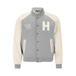 Tommy Hilfiger Jacke 'VARSITY' Herren Gr&ouml;&szlig;e S creme / graumeliert / wei&szlig;