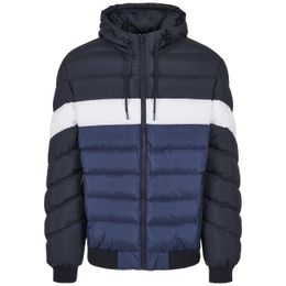 Urban Classics Damen Winterjacke "Urban Classics Herren Colorblock Bubble Jacket"midnightnavy, dunkelblau, Gr. M, mehrfarbig, 100% Polyester, Jacken