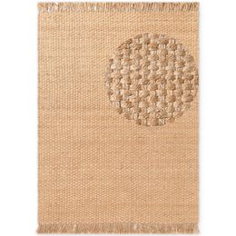 Teppich Hanse Home, B:160cm H:10mm L:230cmnatur,gold, Jute, Wohnzimmer, Teppiche, "Fjord", Jute, Handgemacht, Naturteppich, Wohnzimmer, L&auml;ufer,