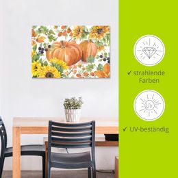 Wandbild Artland, B:90cm H:60cm, bunt, Alu Dibond, Wohnzimmer, Bilder, "Autumn Breeze III", als Alubild, Leinwandbild, Poster, Wandaufkleber in